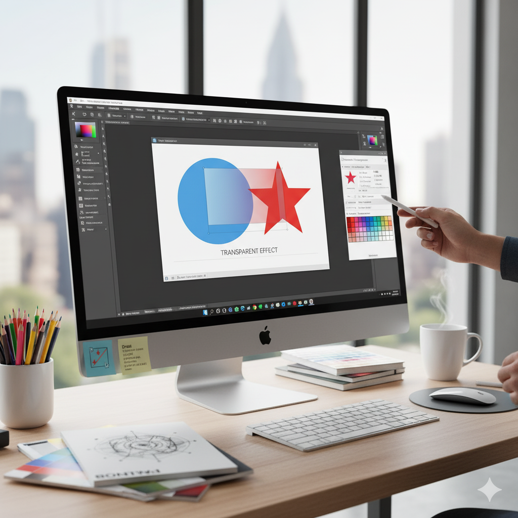 Cara Menggunakan Transparency Tool di CorelDRAW - Creative Gubuku